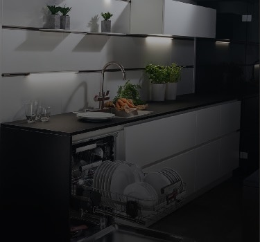 46cm built-in microwave with grill, stainless steel and black glass ...