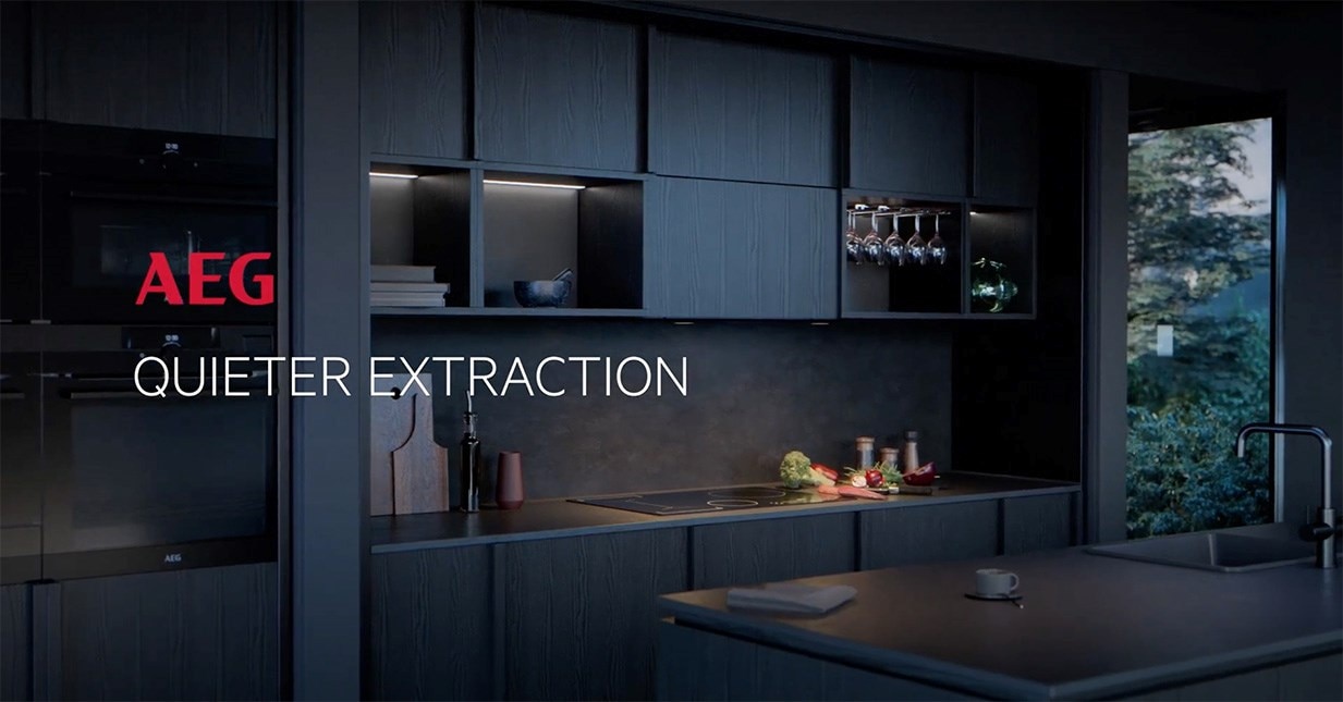 86CM QUIET INTEGRATED RANGEHOOD - DGR9969HB | AEG
