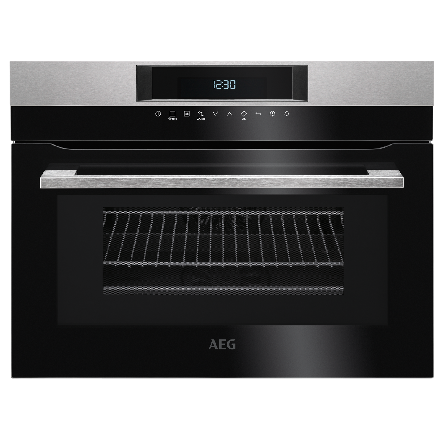 45cm CombiQuick Combi Microwave Oven, stainless steel - KMK761000M | AEG