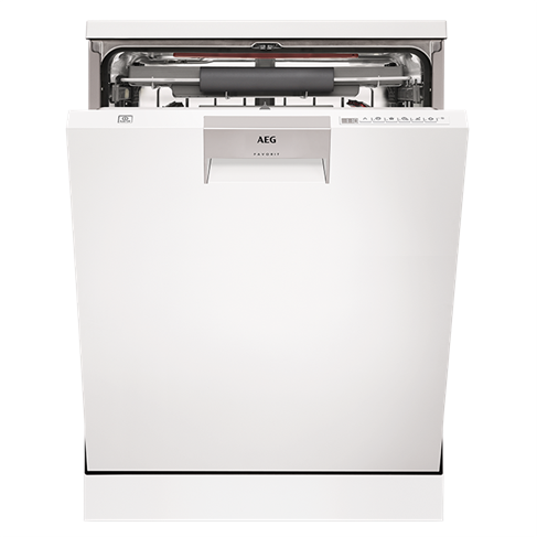 White freestanding dishwasher - FFB72747PW | AEG