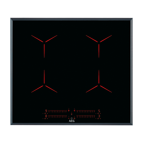 60cm 4 zone Pure black induction cooktop - IPE64551FB | AEG