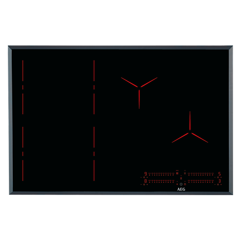80cm 4 zone Pure black induction cooktop - IPE84571FB | AEG