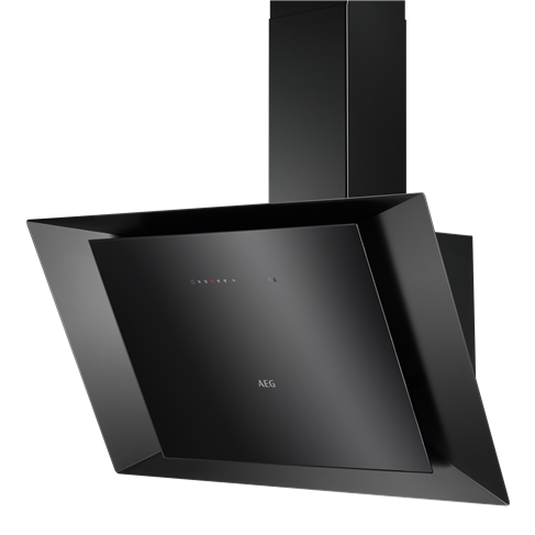 90cm inclined rangehood, matte black - DVK6981HB | AEG