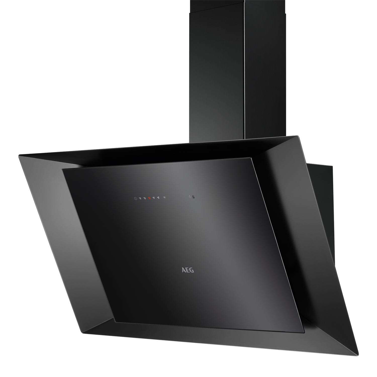 90cm inclined rangehood, matte black - DVK6981HB | AEG