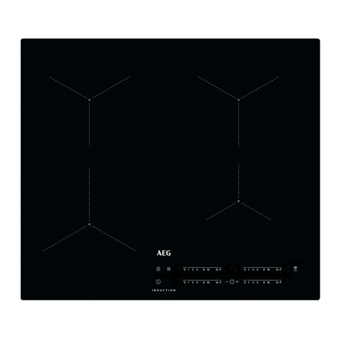 60cm 4 Zone Full Induction Cooktop - IKB64431CB | AEG