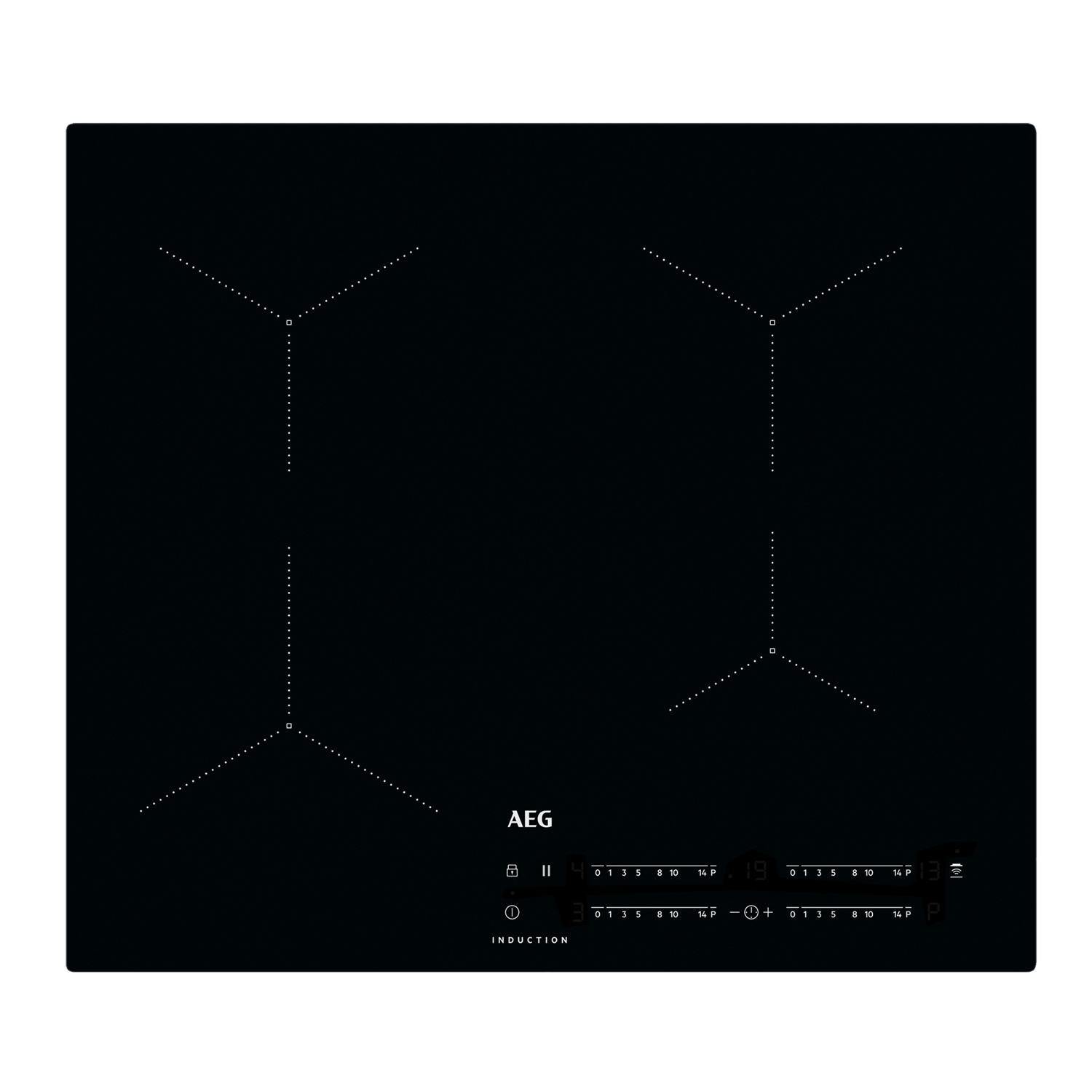 60cm 4 Zone Full Induction Cooktop - IKB64431CB | AEG