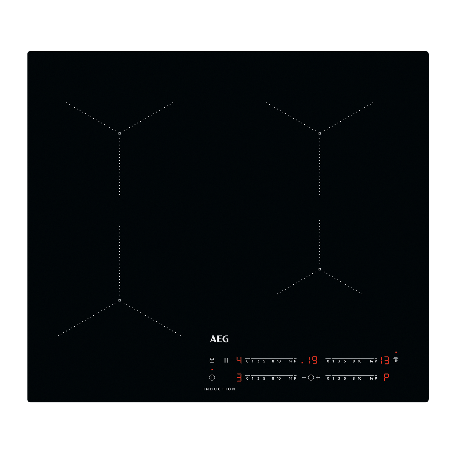 60cm 4 Zone Full Induction Cooktop - IKB64431CB | AEG