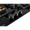 60cm 3 Burner Ceramic Glass Gas Cooktop, Black - HGC6366BB | AEG