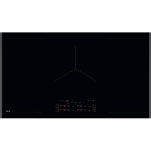90cm 5 Zone Induction Cooktop with XL Zone, Black - 6000 Series ...
