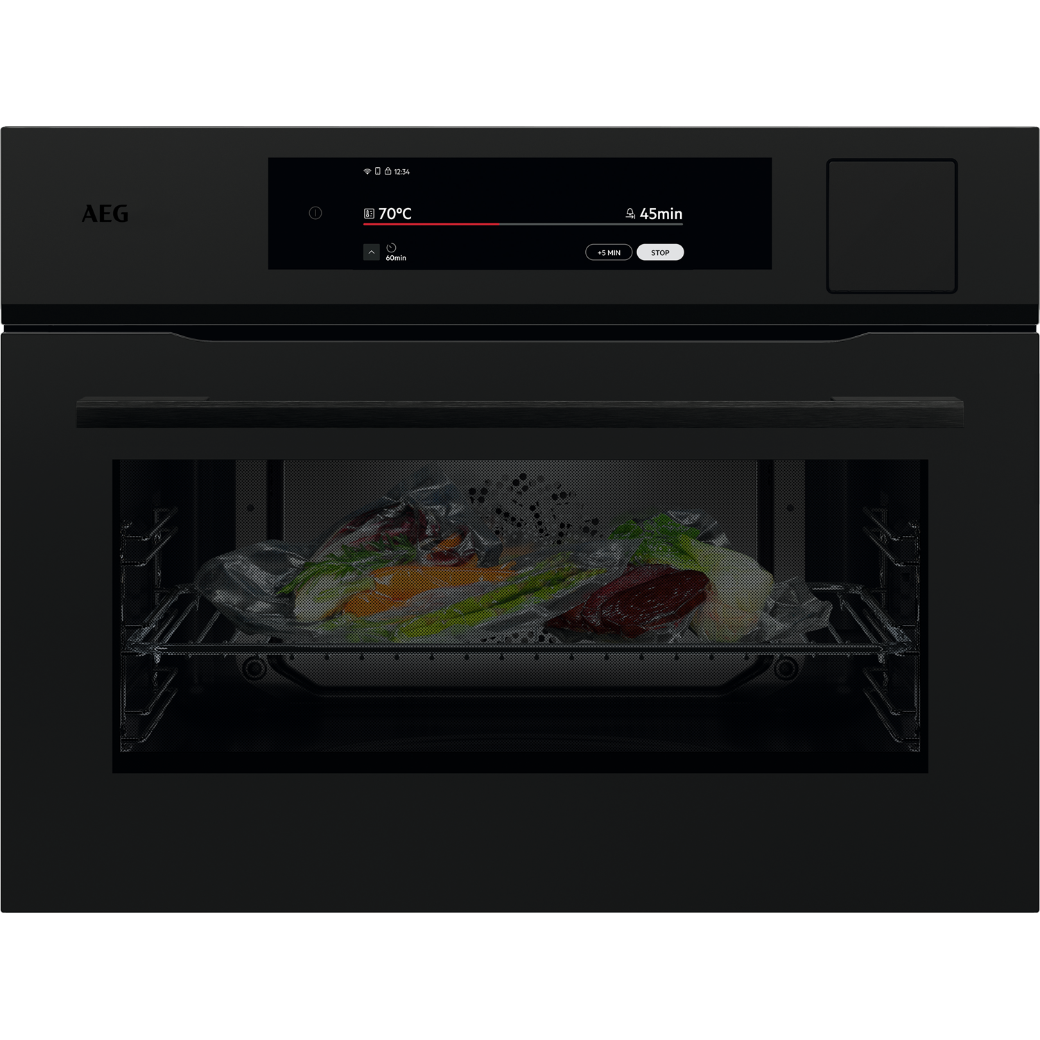 45cm Compact Oven with Full Steam plus Sous Vide, Matte Black - 9000 ...