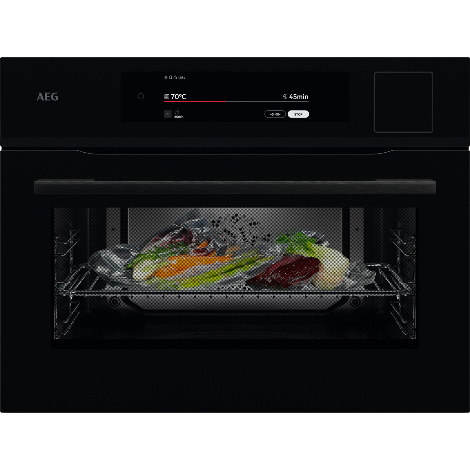 45cm Compact Oven with Full Steam plus Sous Vide, Black - 9000 Series ...