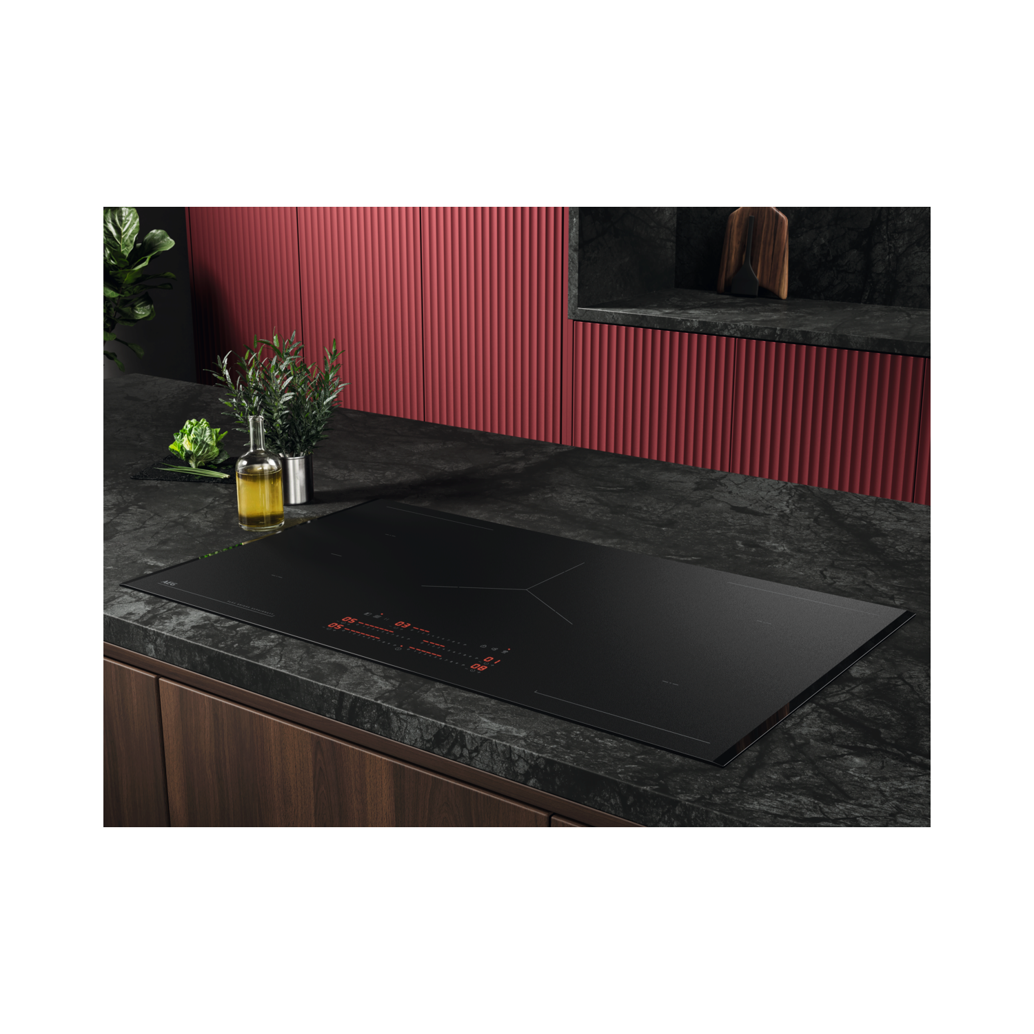90cm 6000 Series 5 Zone SaphirMatt Induction Cooktop - NIK95I00FZ | AEG