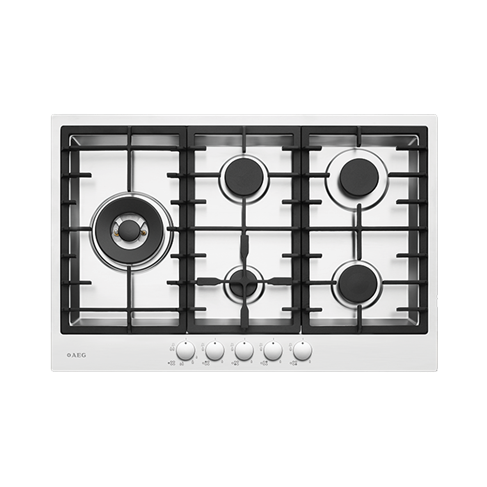 75cm 5 burner gas cooktop - HG75FX-M | AEG