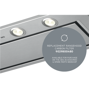 99cm integrated rangehood, stainless steel - DGE5160HM | AEG
