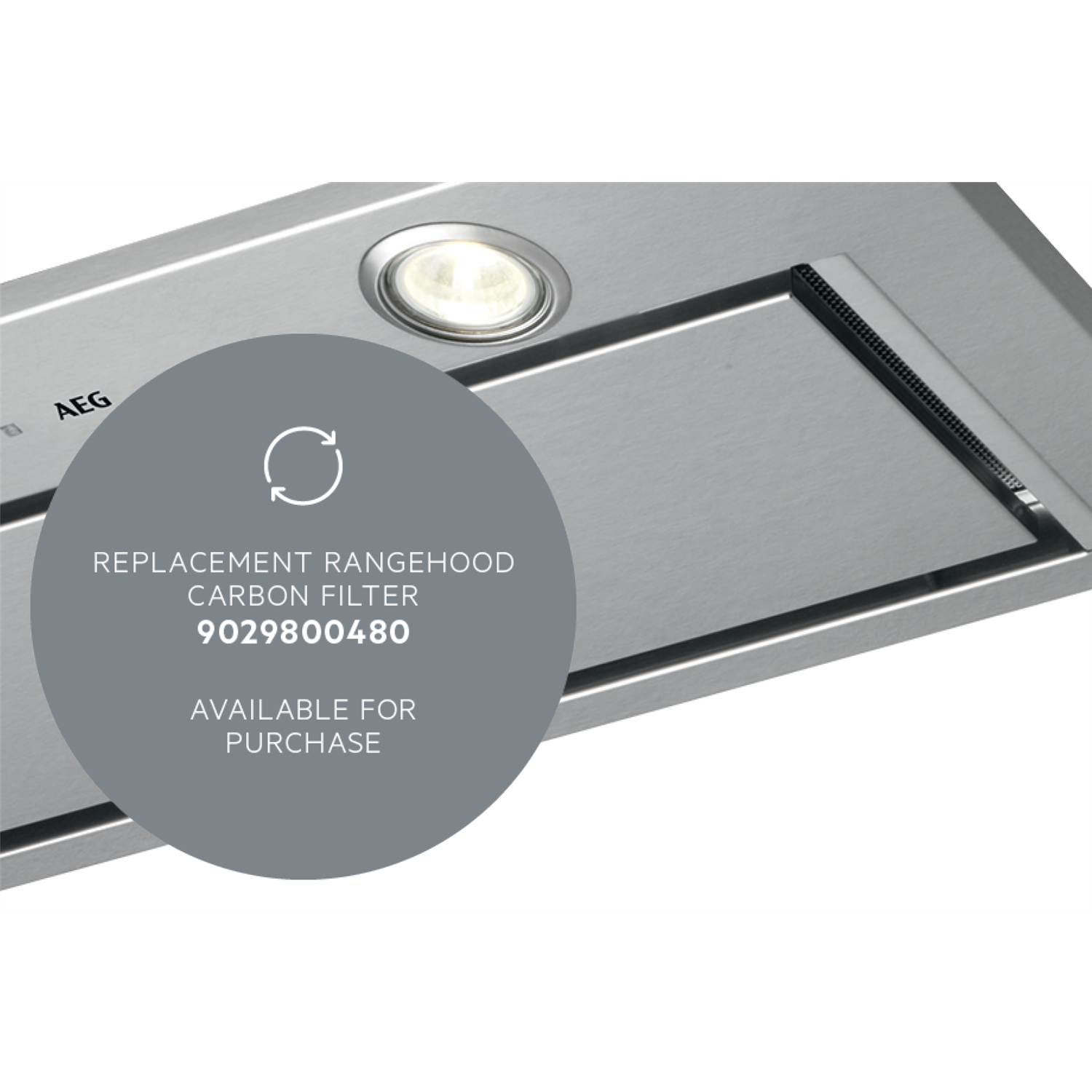 77cm integrated rangehood, stainless steel - DGE5860HM | AEG